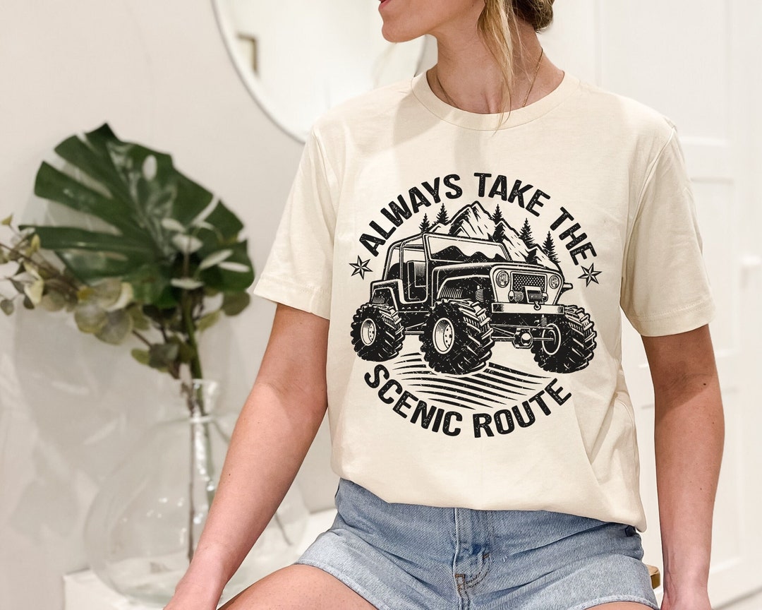 Scenic Route Offroad T-shirt, 4x4 Shirt, Men's or Women's Offroading ...