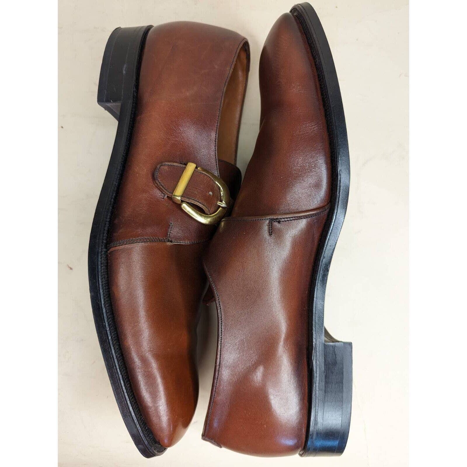 Vintage Mens Ambassador Sparta Monk Strap Dress Shoes Brown Leather ...