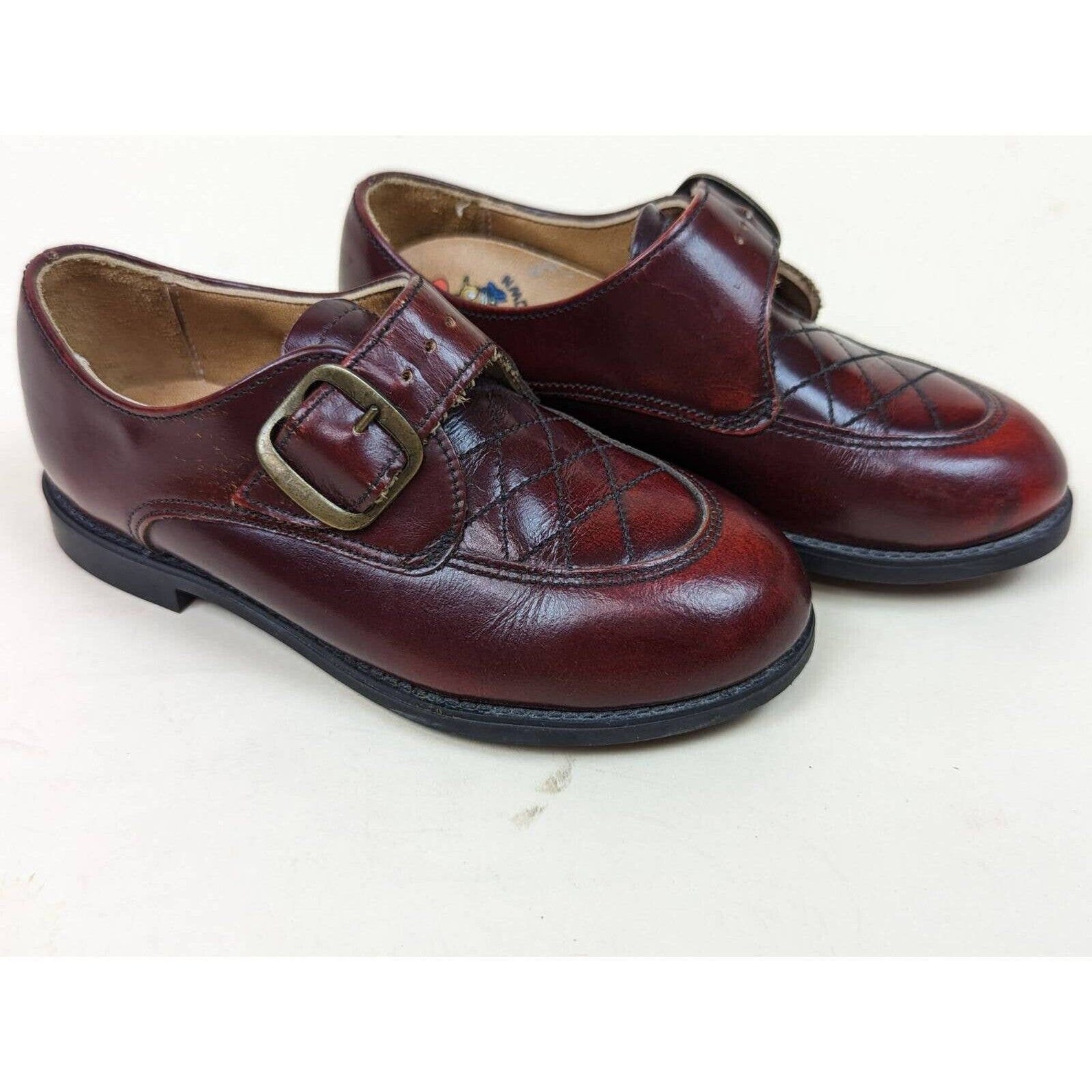 Buster Brown Boys David Oxford Dress Cordovan Leather Monk Strap ...