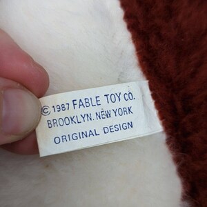 Vintage Fable Toy Co 1987 Reindeer Rudolph Plush Stuffed Christmas ...