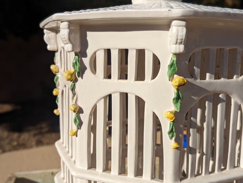 LRG Italian Vintage Meiselman Capodimonte Style Porcelain Ceramic Bird ...