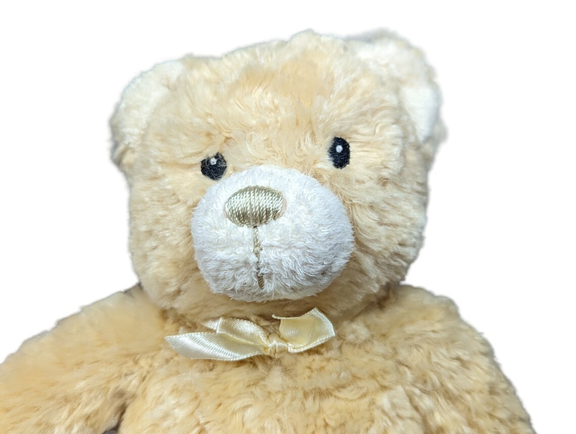 Vintage ANIMAL ALLEY Gold Yellow Teddy Bear Tan Fuzzy 9" Toys R Us ...