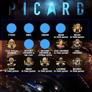 First Officer Raffi Musiker star Trek Picard Season 3 Wave 2 - Etsy