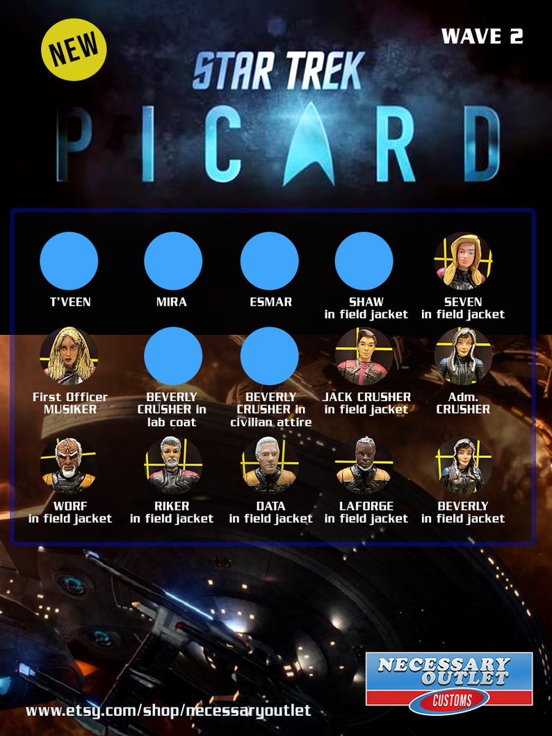 First Officer Raffi Musiker star Trek Picard Season 3 Wave 2 - Etsy Canada