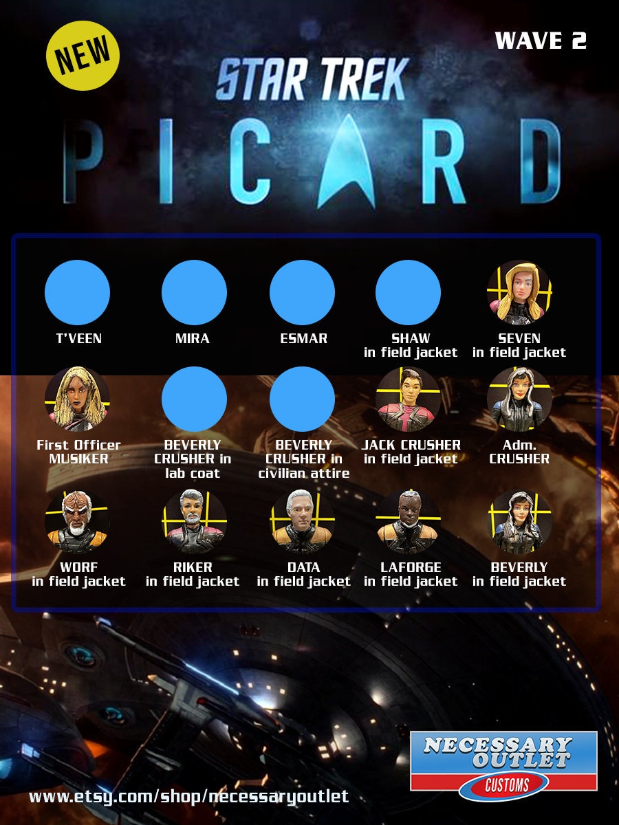 First Officer Raffi Musiker star Trek Picard Season 3 Wave 2 - Etsy