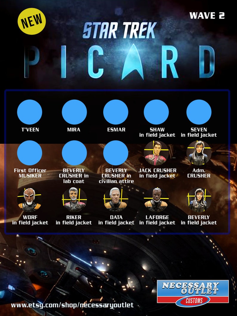 Geordi Laforge in Starfleet Field Jacket star Trek Picard Season 3 Wave ...