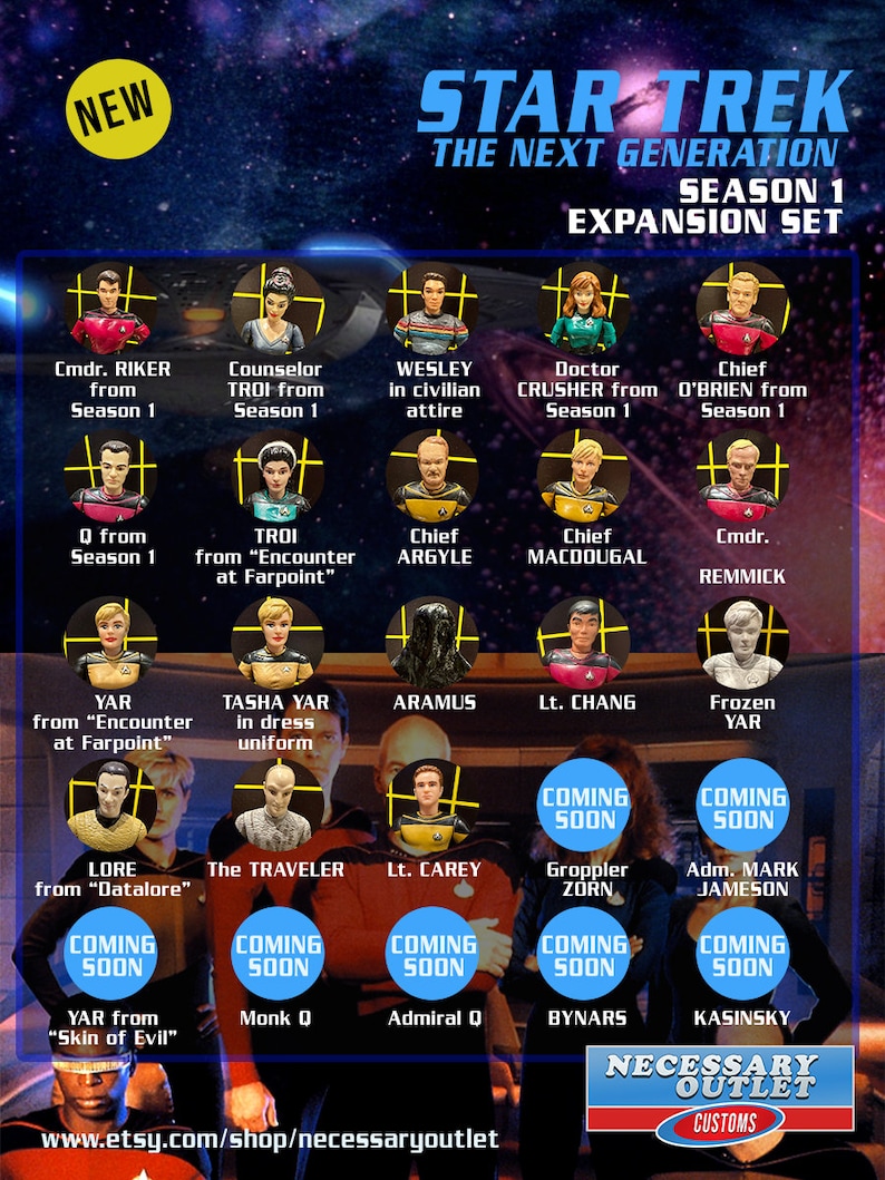 Star Trek Lieutenant Carey TNG Season 1 / Wave 1 - Etsy