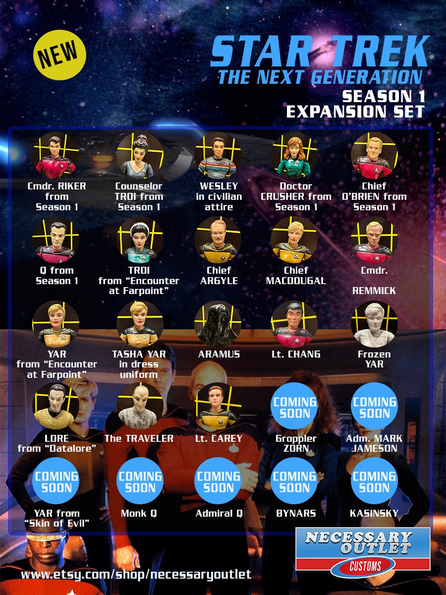 Star Trek Season 1 Lore TNG Season 1 / Wave 1 - Etsy
