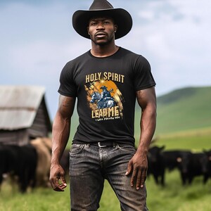 Cowboy Christian Graphic Tee: Holy Spirit Western Shirt - Etsy