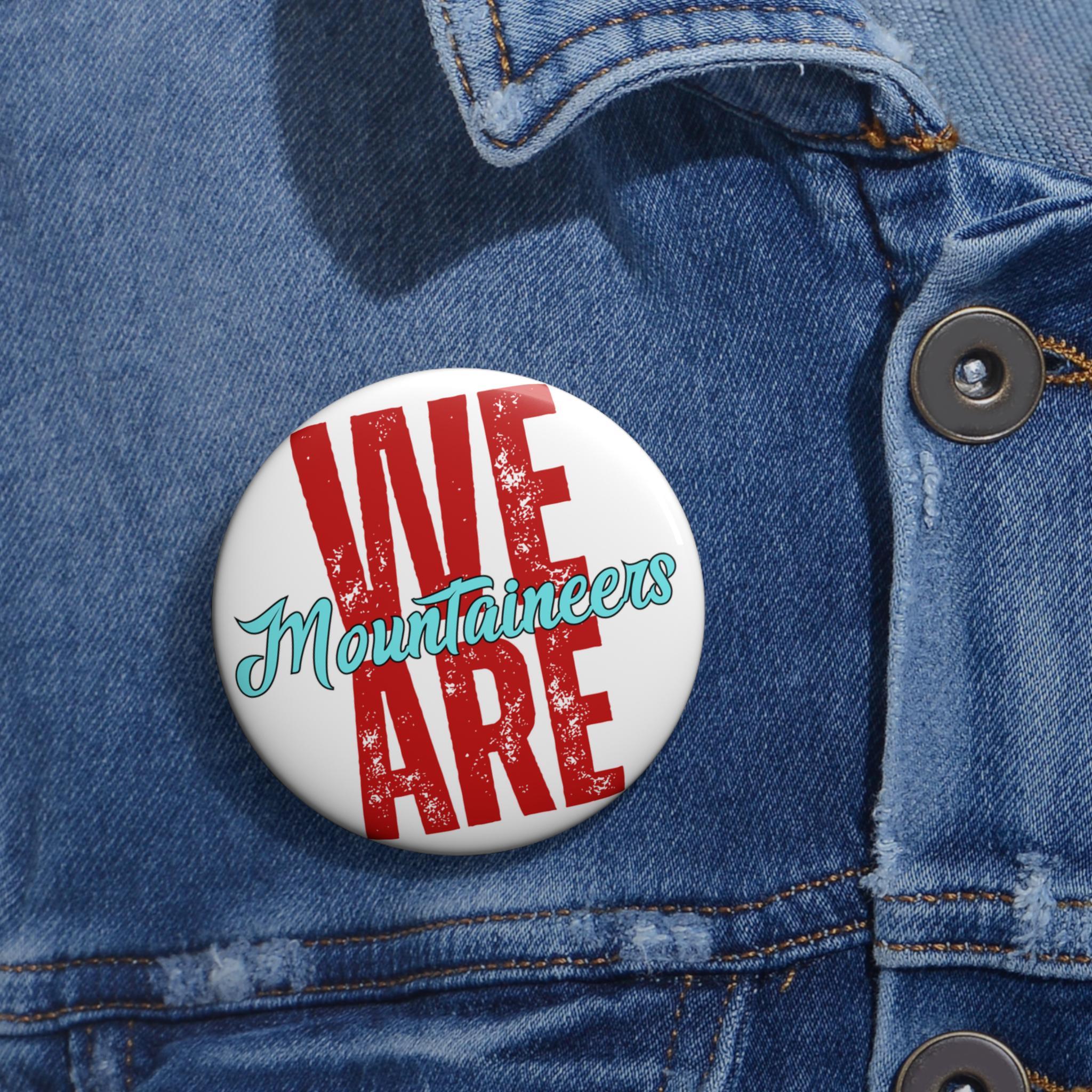 Mountaineers Spirit Button: Football Fan Pin, Cheer Mom Gift - Etsy