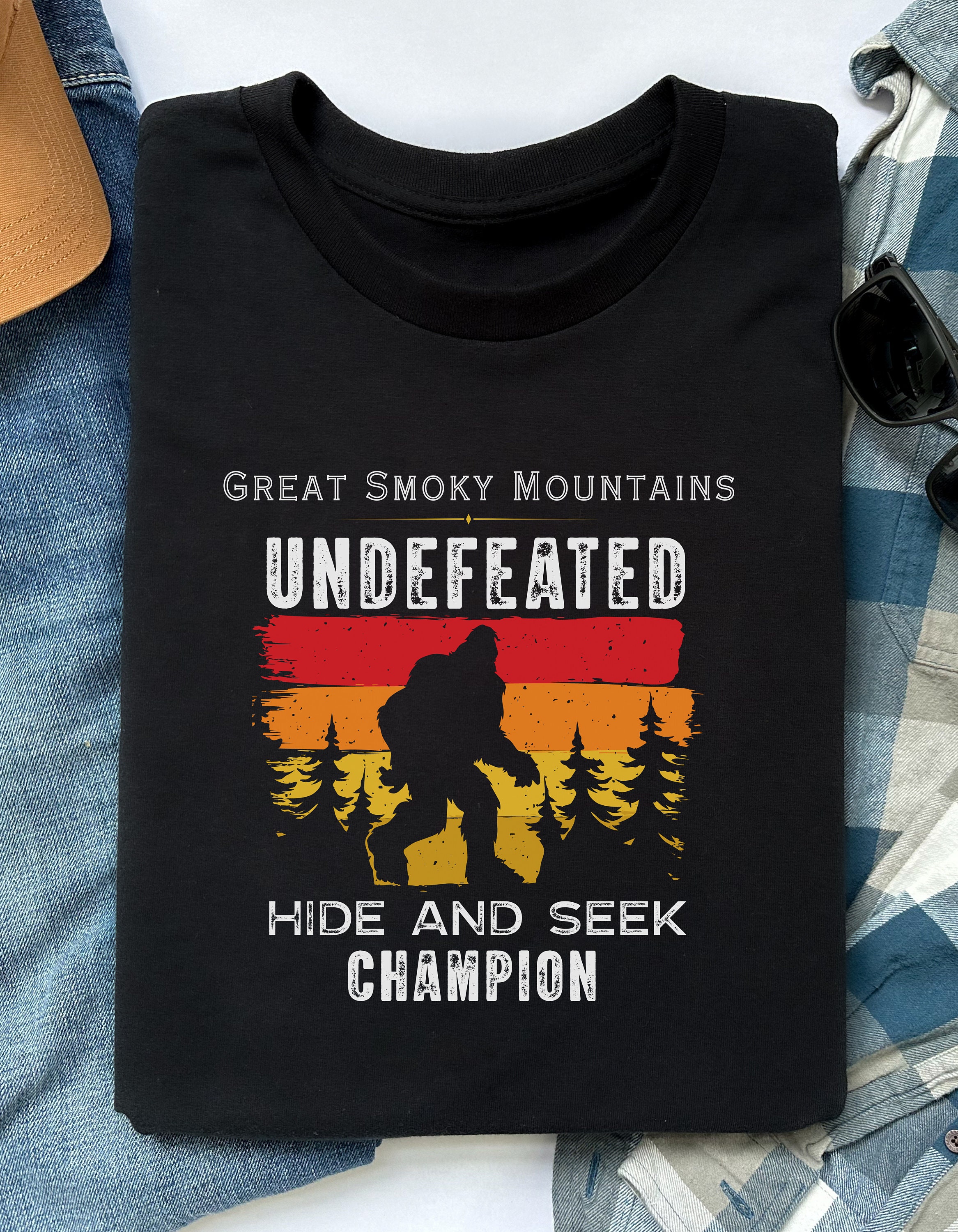 BIGFOOT Great Smoky MOUNTAINS Adventure SHIRT - Sasquatch Ultra Cotton ...