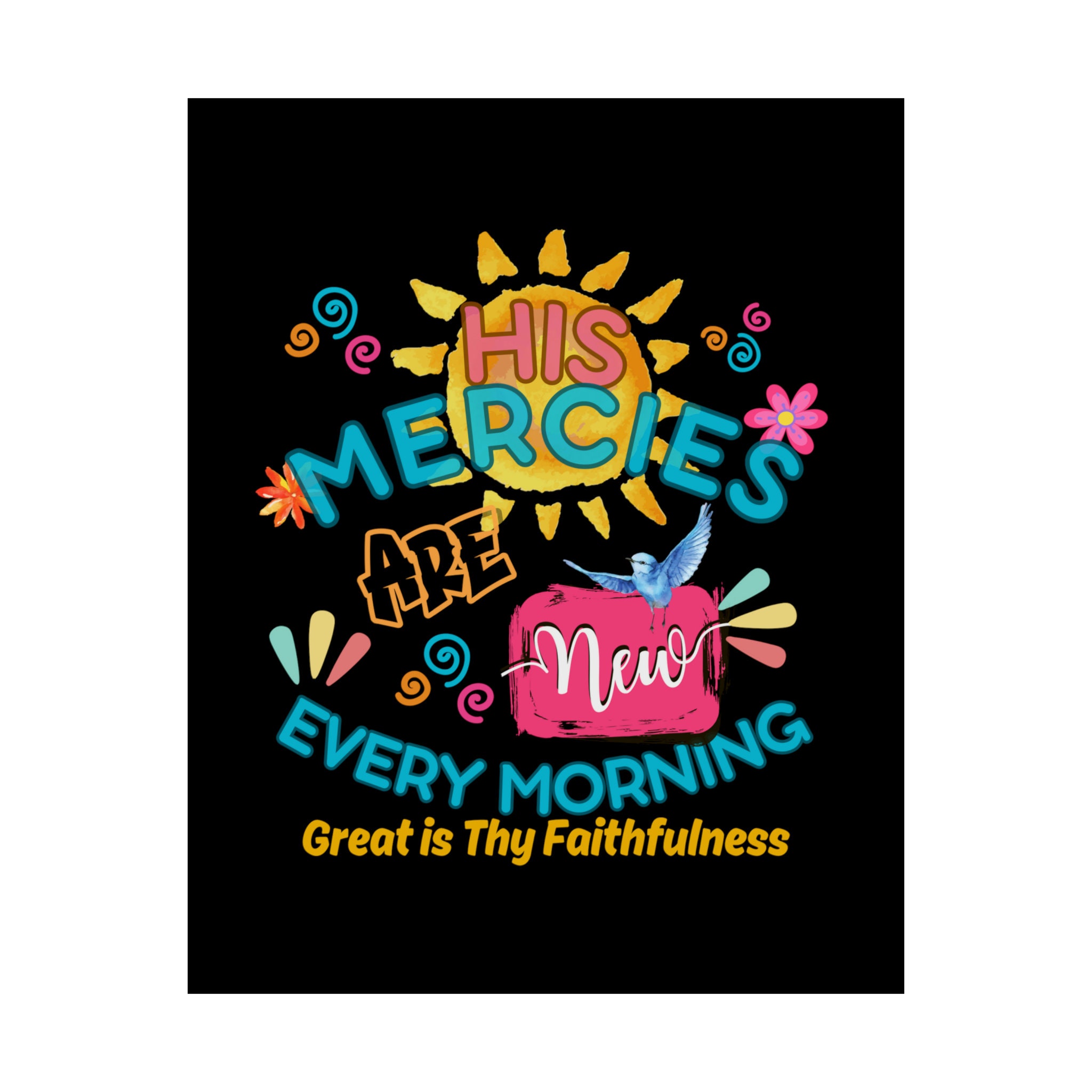 Bible VERSE Faith Based CHRISTIAN POSTER for Decoration - Encouraging ...