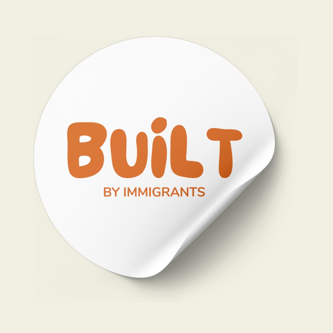 Built by Immigrants Sticker | Immigration Support Vinyl Decal | Pro ...