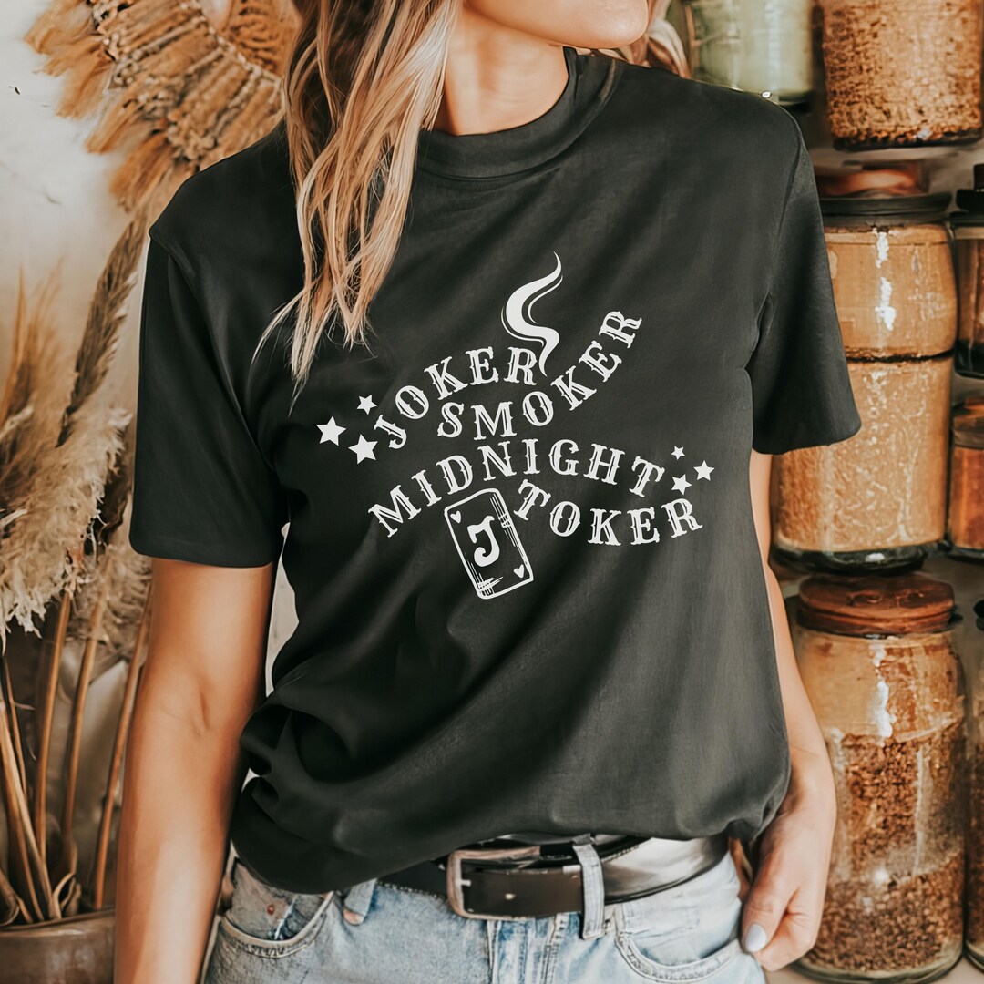 Joker Smoker Midnight Toker Men's Women's Tee Comfort Colors Vintage ...