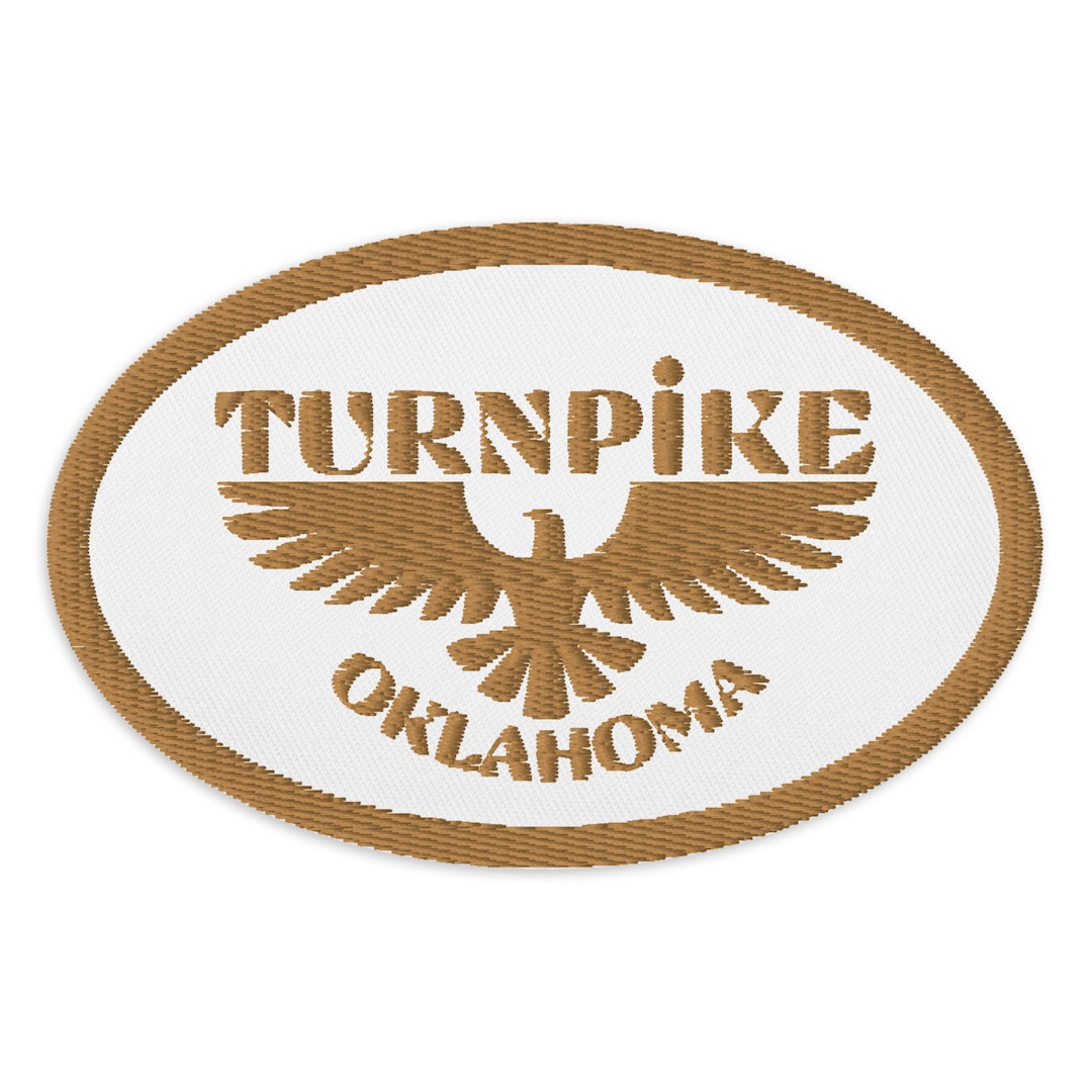 Turnpike Oklahoma Embroidered Patch, Hat Patch, Jacket Embroidered ...