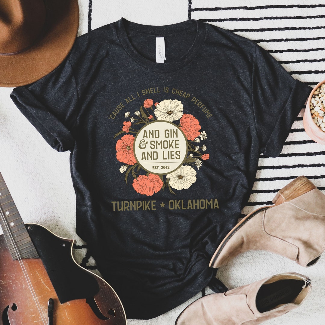 Turnpike Tee, Honky Tonk Oklahoma Red Dirt Country Music, Concert ...