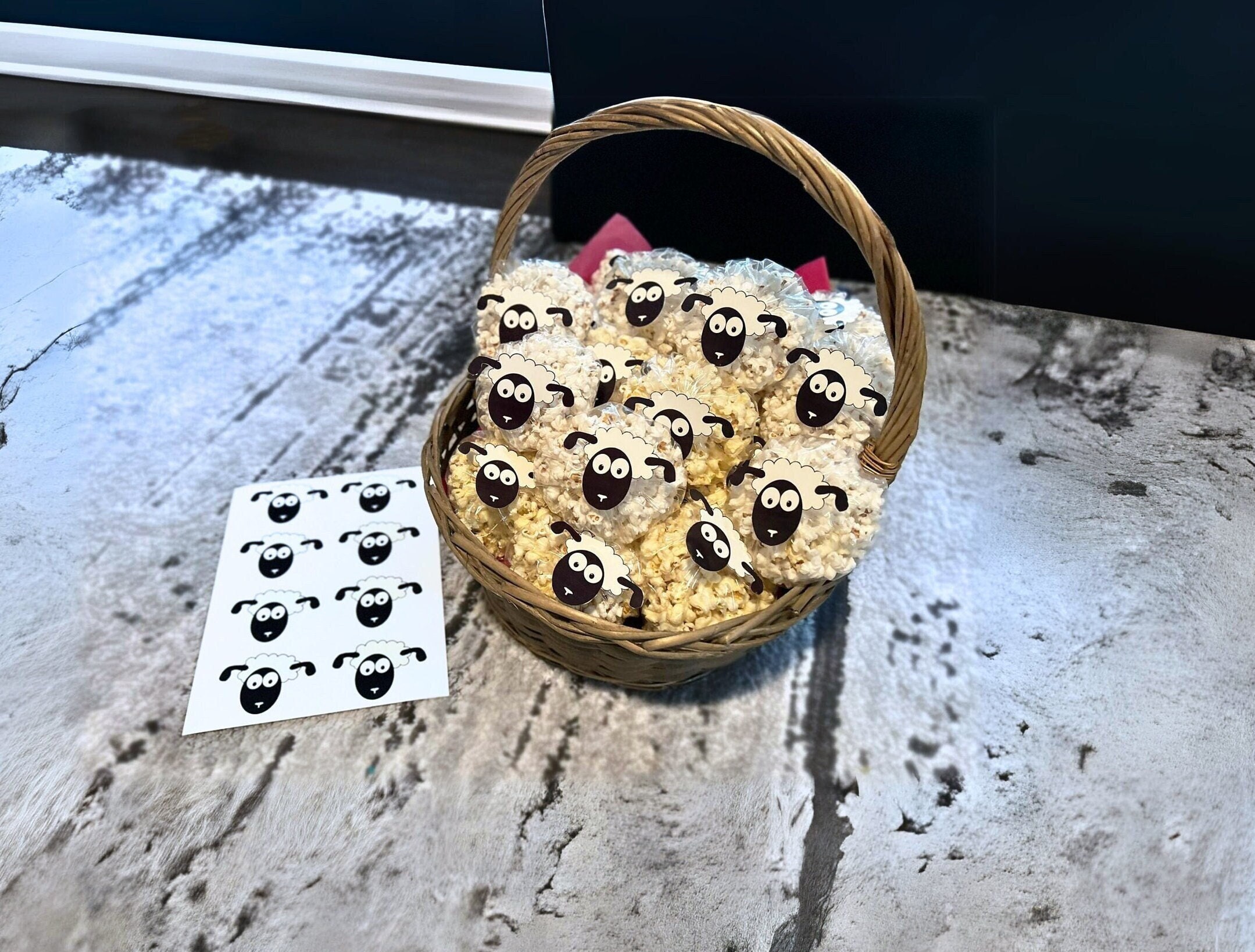 Sheep Head for Party Popcorn Decoration PNG - Etsy