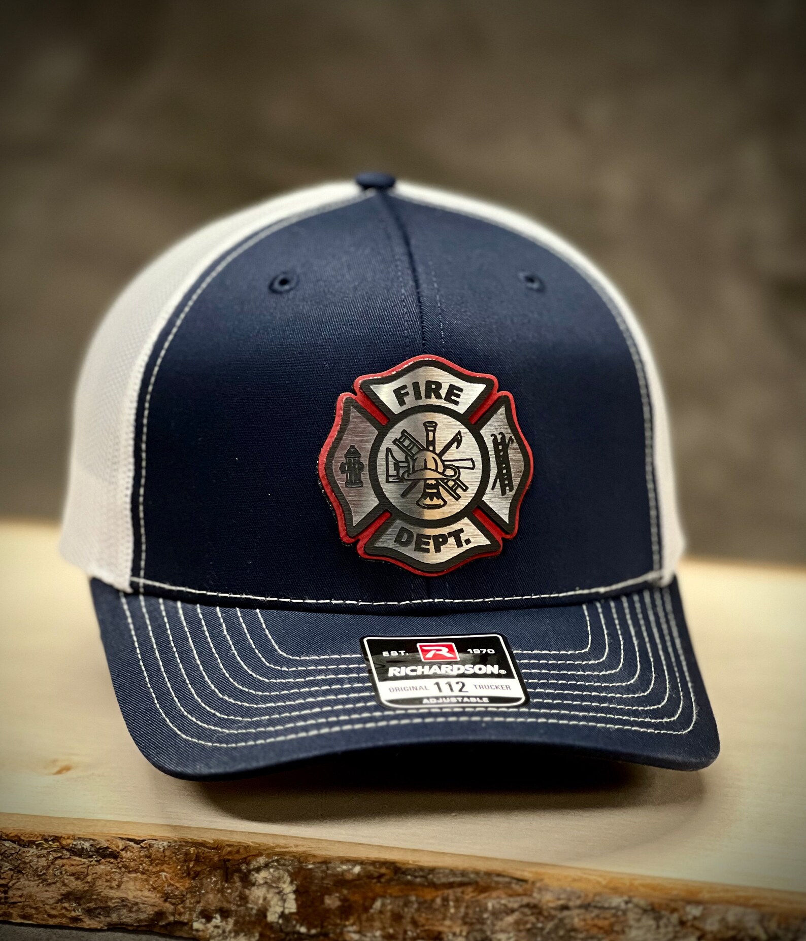 Firefighter Hat Firefighter Gift Maltese Cross Patch Hat Trucker Hat - Etsy