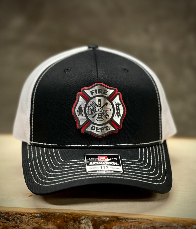 Firefighter Hat Firefighter Gift Maltese Cross Patch Hat Trucker Hat - Etsy