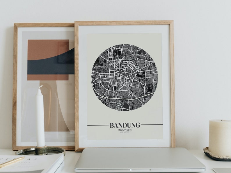 Printable Bandung City Map Poster High-resolution Digital - Etsy