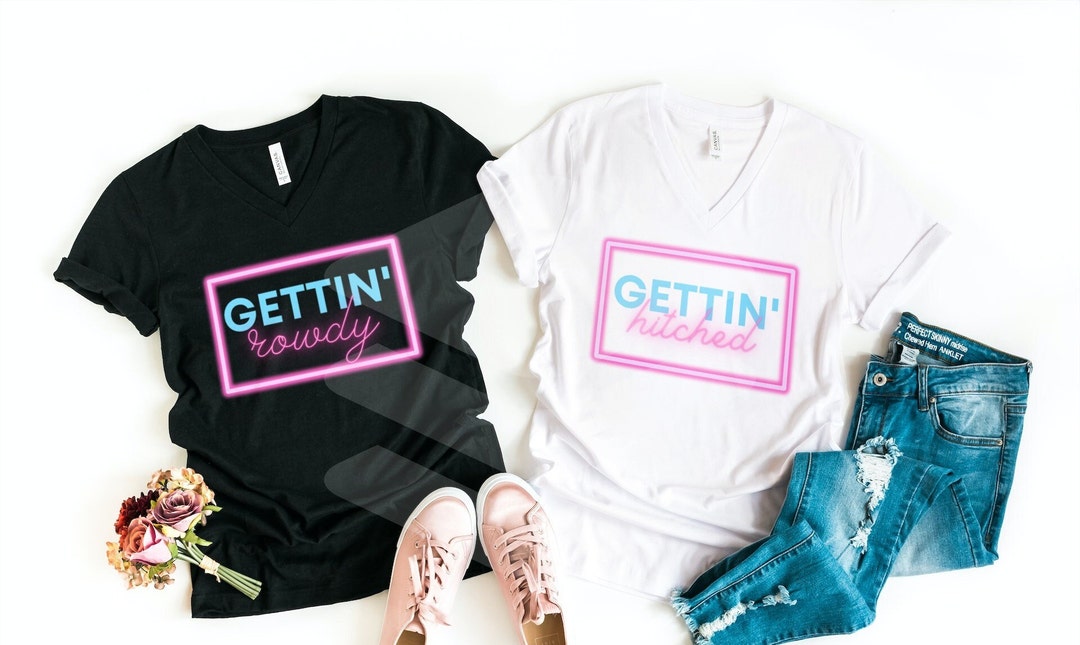 Gettin' Hitched / Gettin' Rowdy SVG Bundle - Bachelorette SVG ...