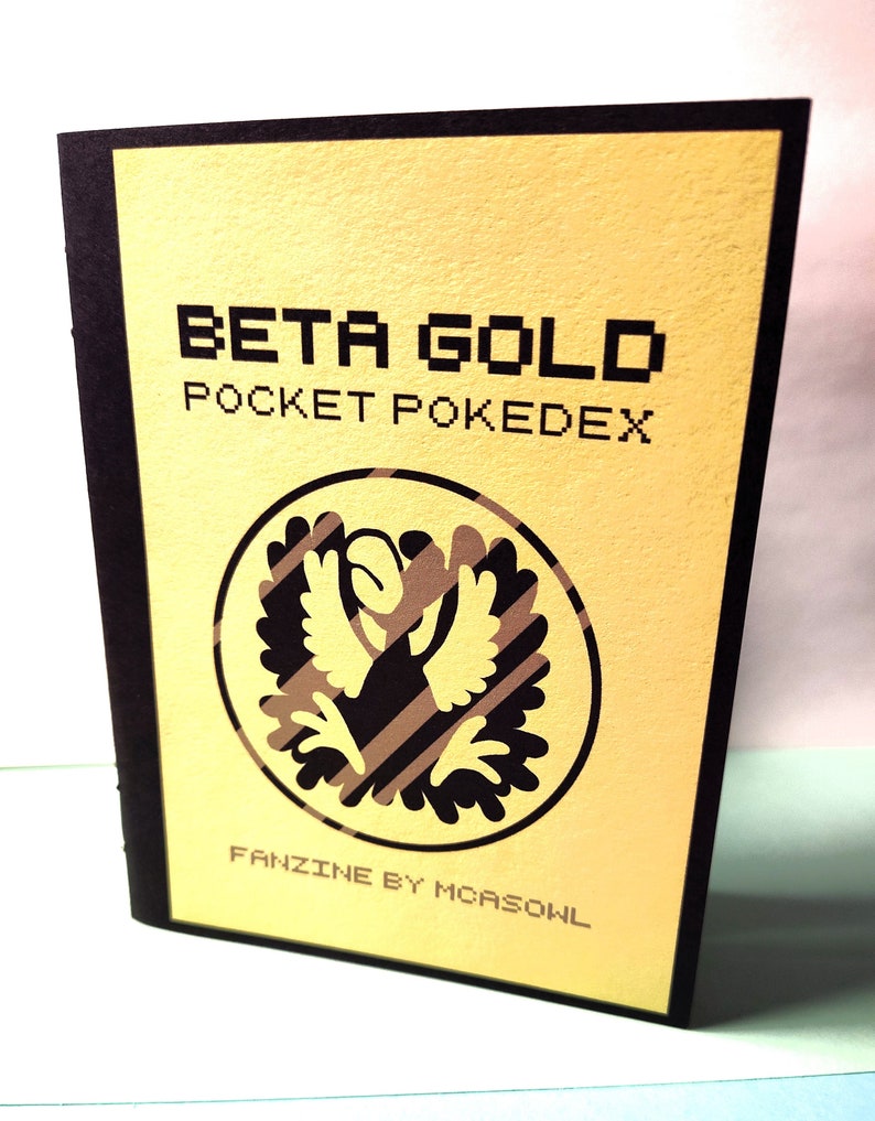 BETA GOLD Pokemon Pocket Pokedex Zine PHYSICAL - Etsy