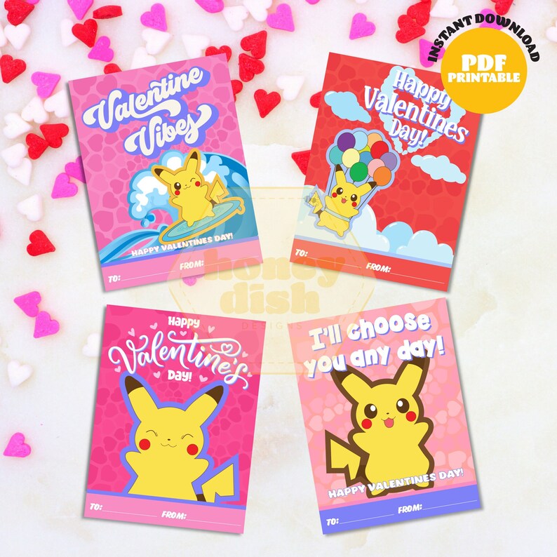 INSTANT DIGITAL DOWNLOAD, Valentine's Day Cards, Cute Valentines - Etsy