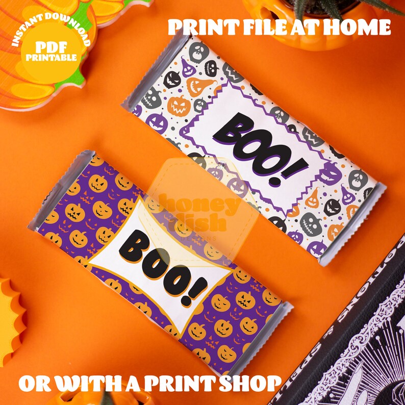 Halloween Candy Bar Wrapper, Hershey's Chocolate Bar Wrappers ...