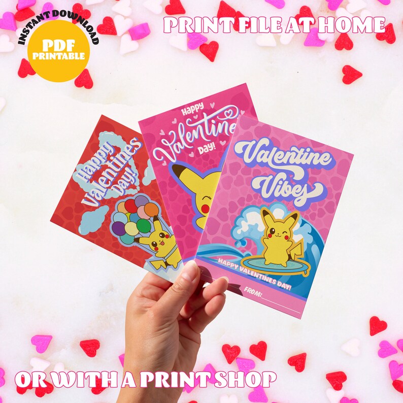 INSTANT DIGITAL DOWNLOAD, Valentine's Day Cards, Cute Valentines - Etsy