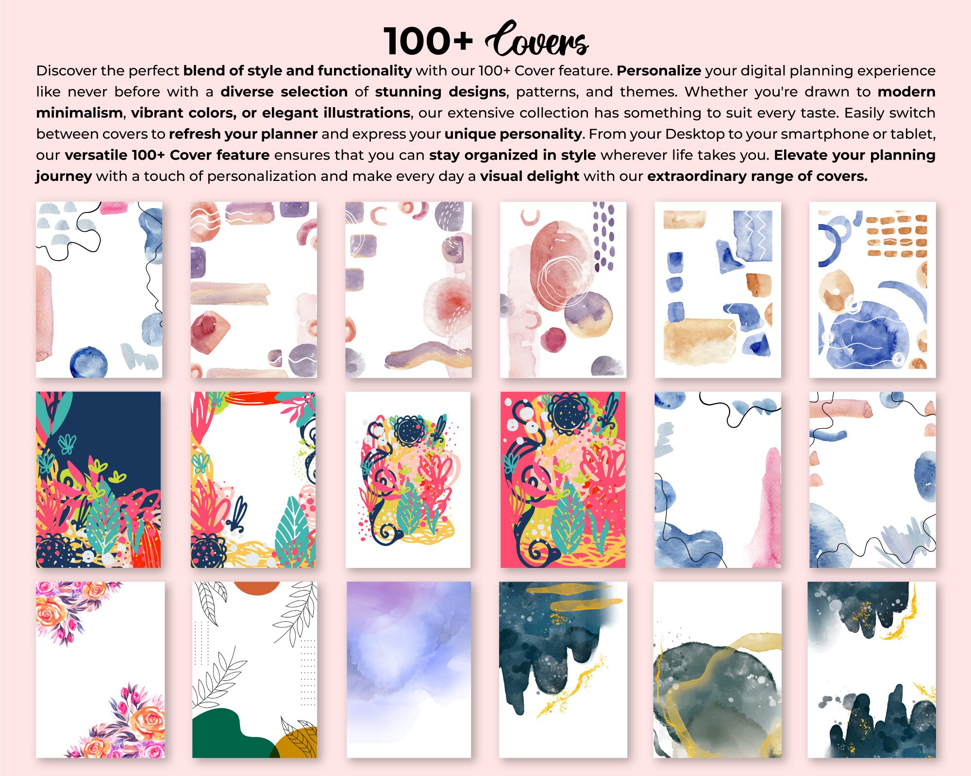 Ultimate All-in-one Undated Digital Planner Fillable Planner - Etsy