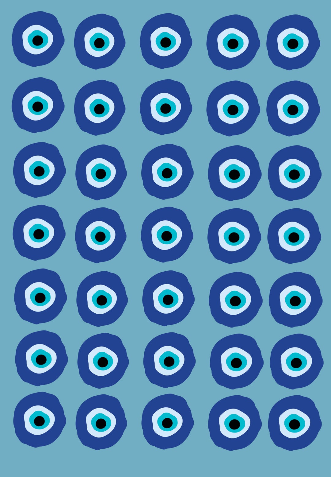 Evil Eye Print - Etsy