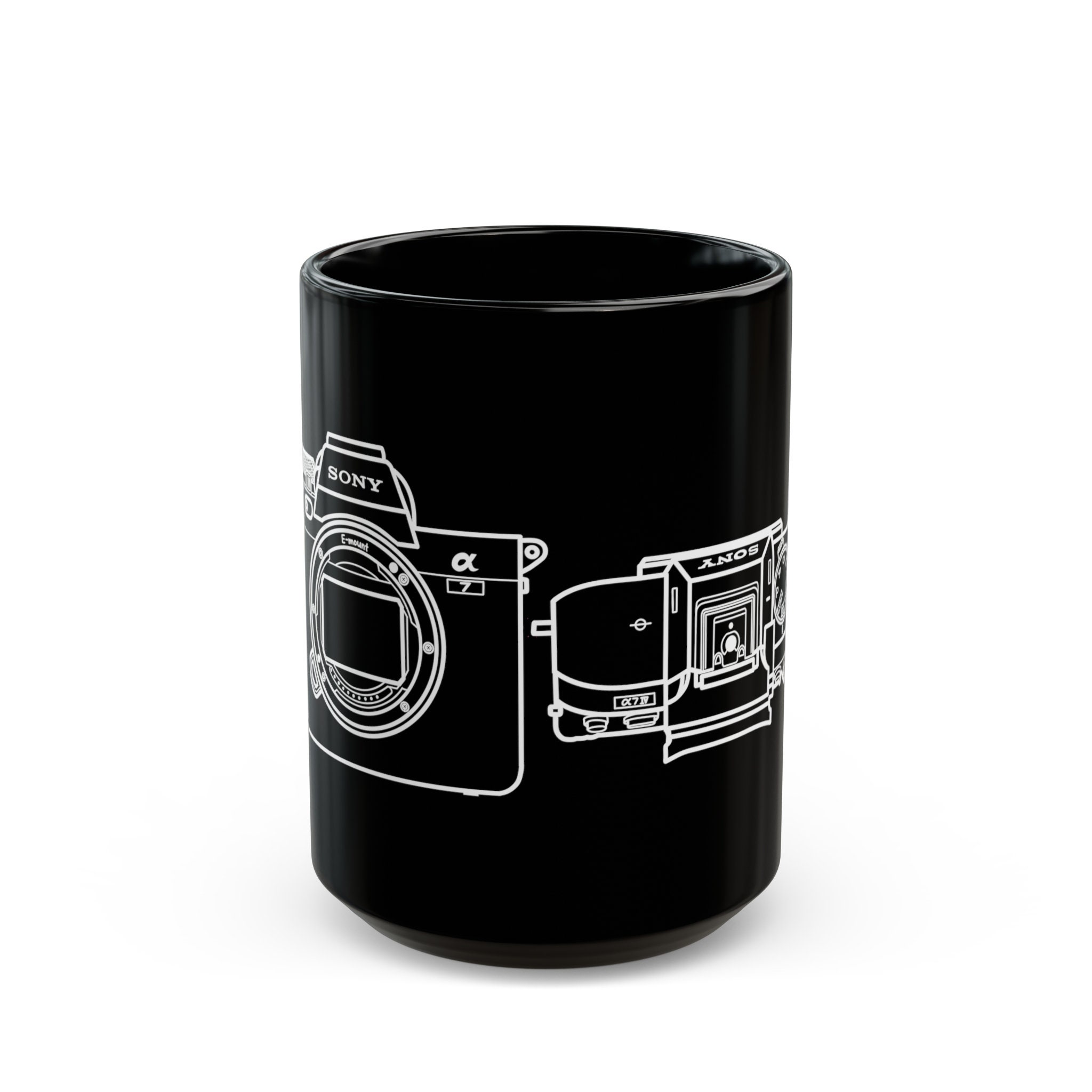 Sony Alpha A7IV Camera, Hand Drawn - Ceramic Mug 15oz - Etsy