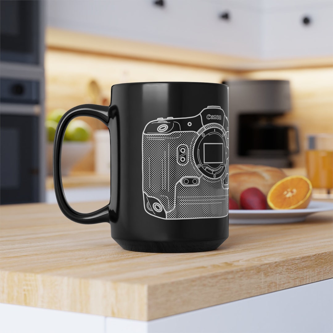 Canon EOS R3 Camera, Hand Drawn - Ceramic Mug 15oz - Etsy