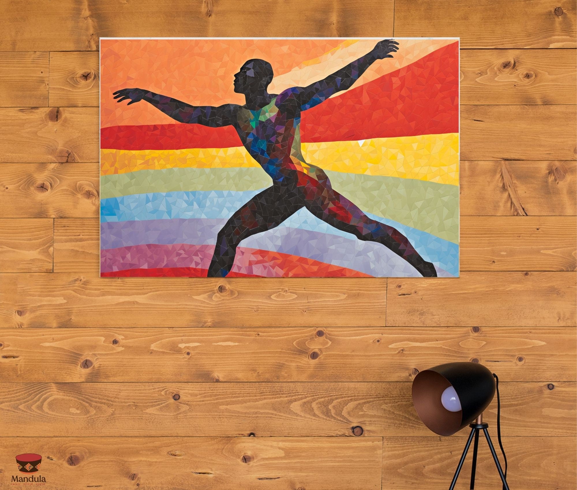 Digital Printable: Larger-than-life African American Athlete Strength ...
