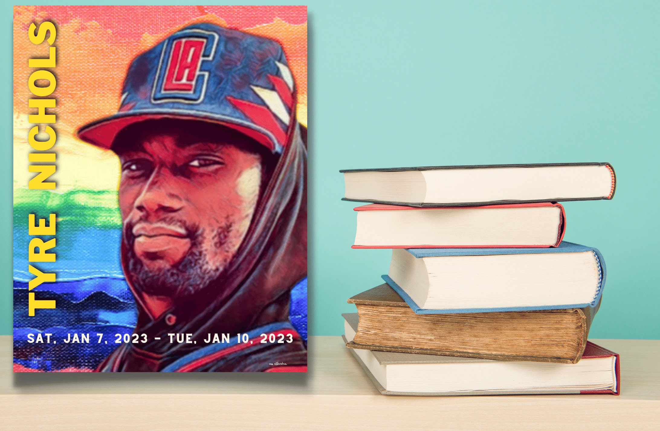 Tyre Nichols Portrait, Justice for Tyre Digital Poster Printable ...