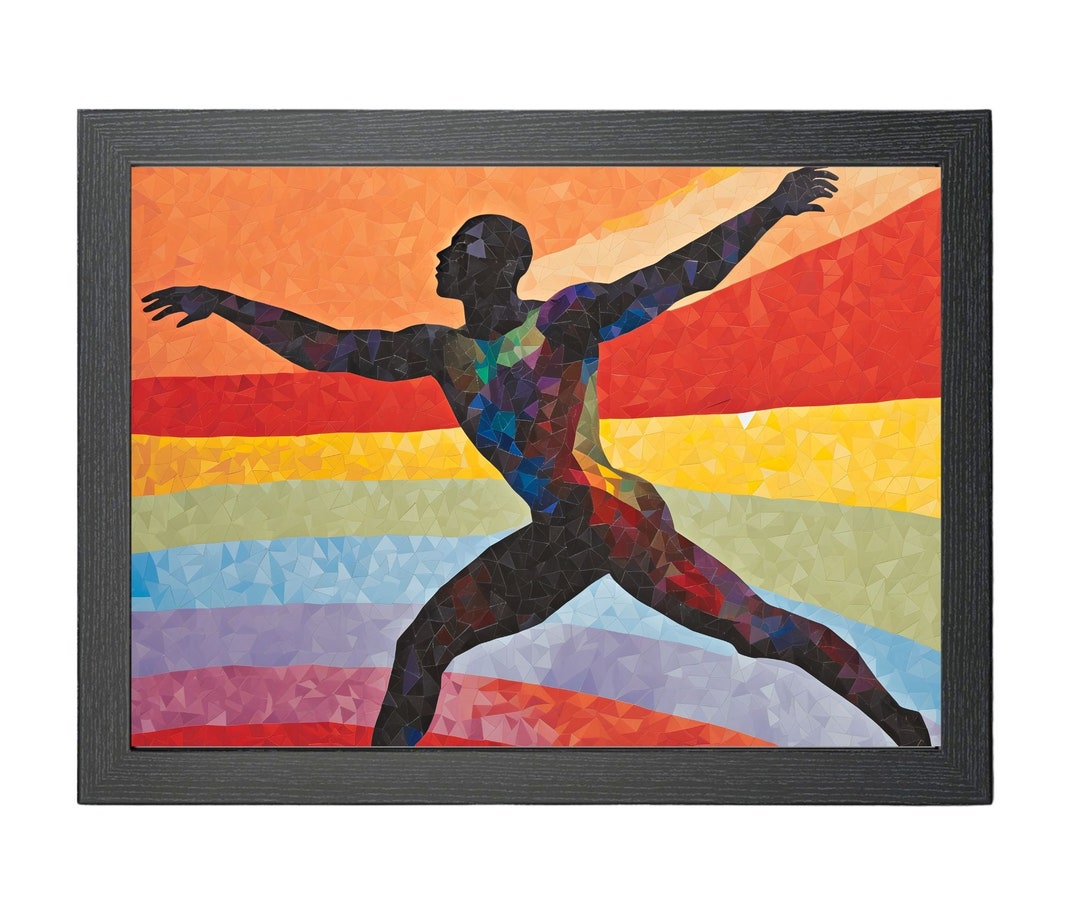 Digital Printable: Larger-than-life African American Athlete - Strength ...