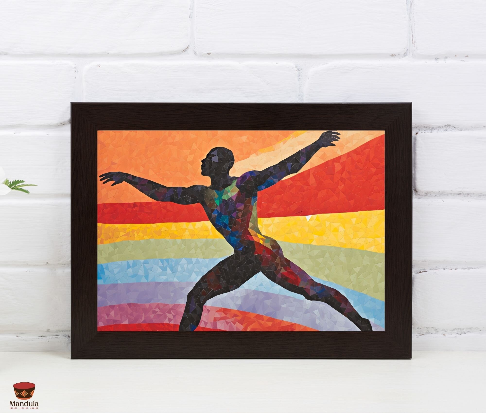 Digital Printable: Larger-than-life African American Athlete Strength ...