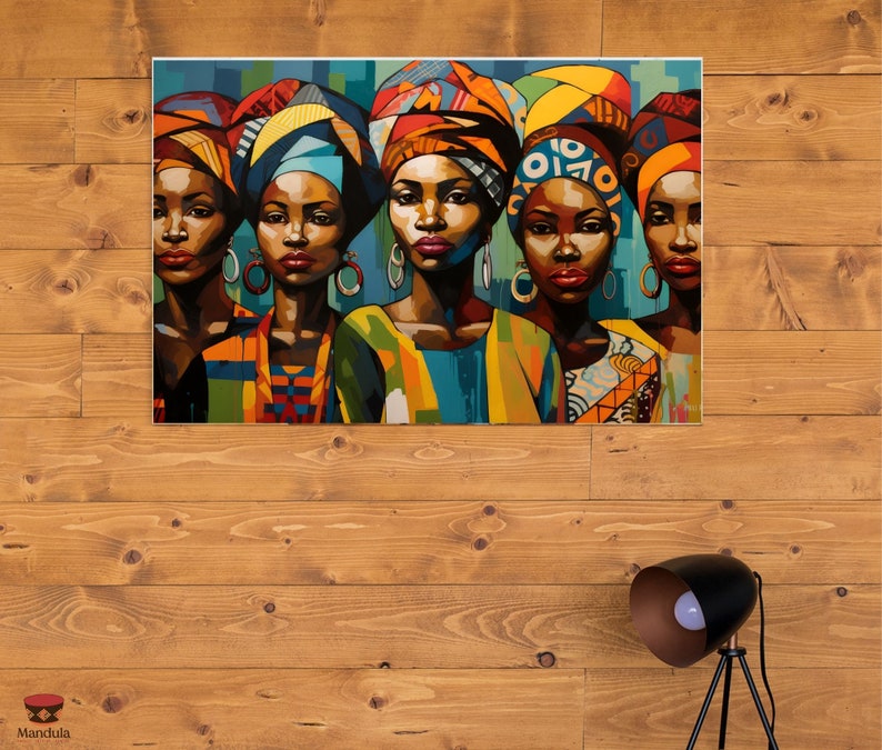 Villagers in Traditional Attire Bold Fauvist-style Portrait Series ...