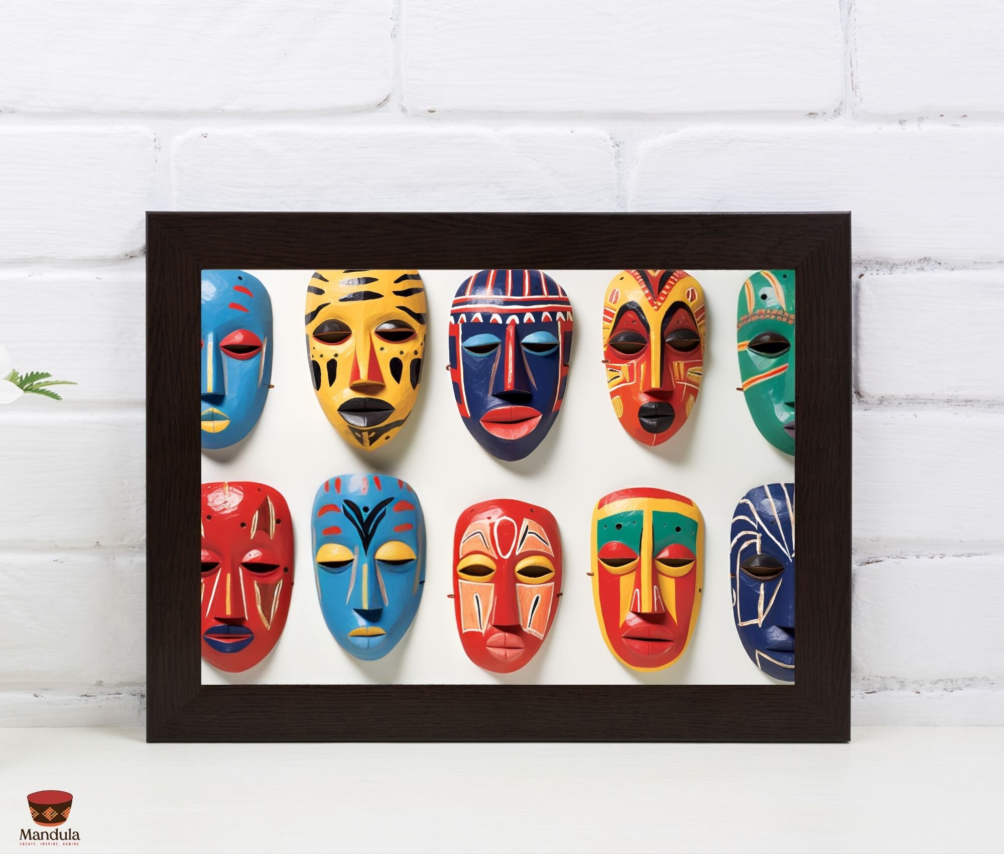 African Culture Masks Series Diverse Aspects Representation Cultural ...