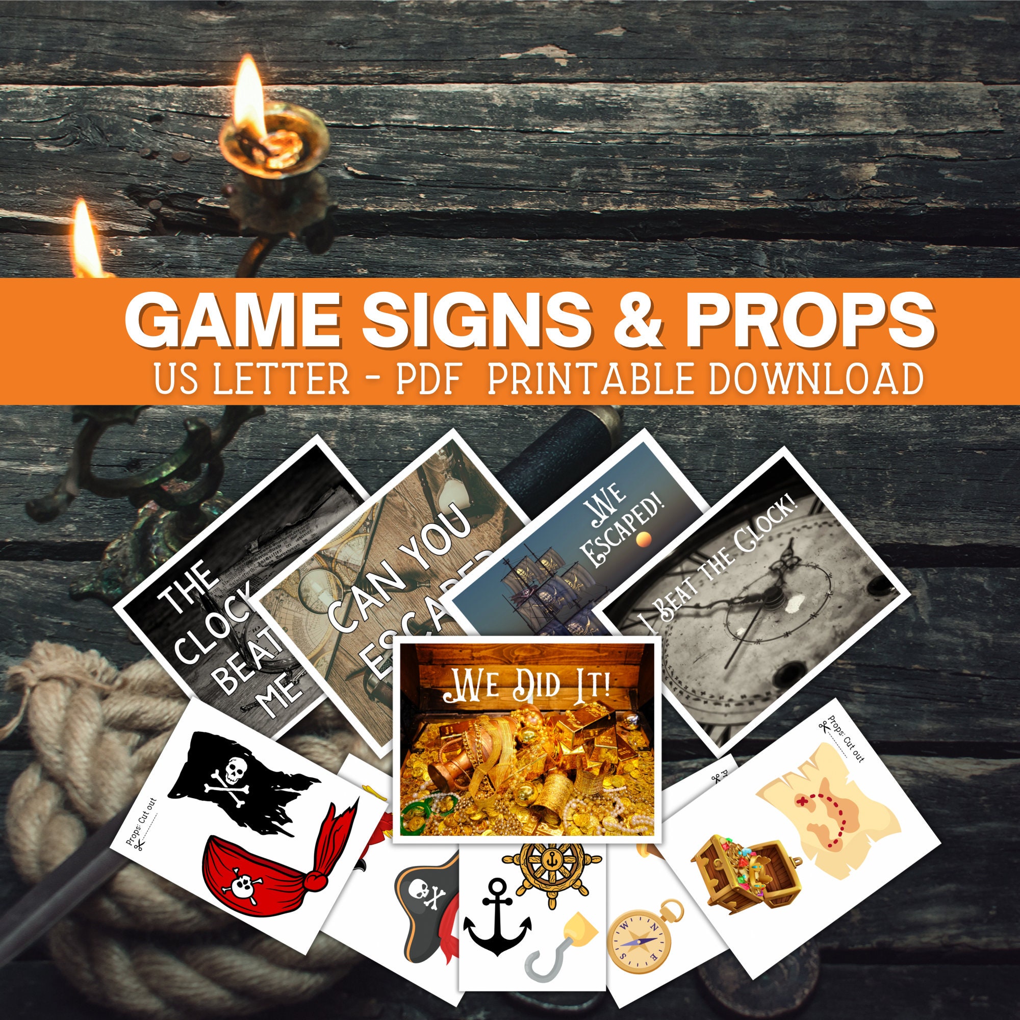 Haunted Pirate Ship Escape Room, Birthday Escape Room Game, Halloween ...