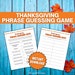 Thanksgiving Phrase Guessing Game, Thanksgiving Drawing Game ...