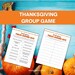 Thanksgiving Phrase Guessing Game, Thanksgiving Drawing Game ...