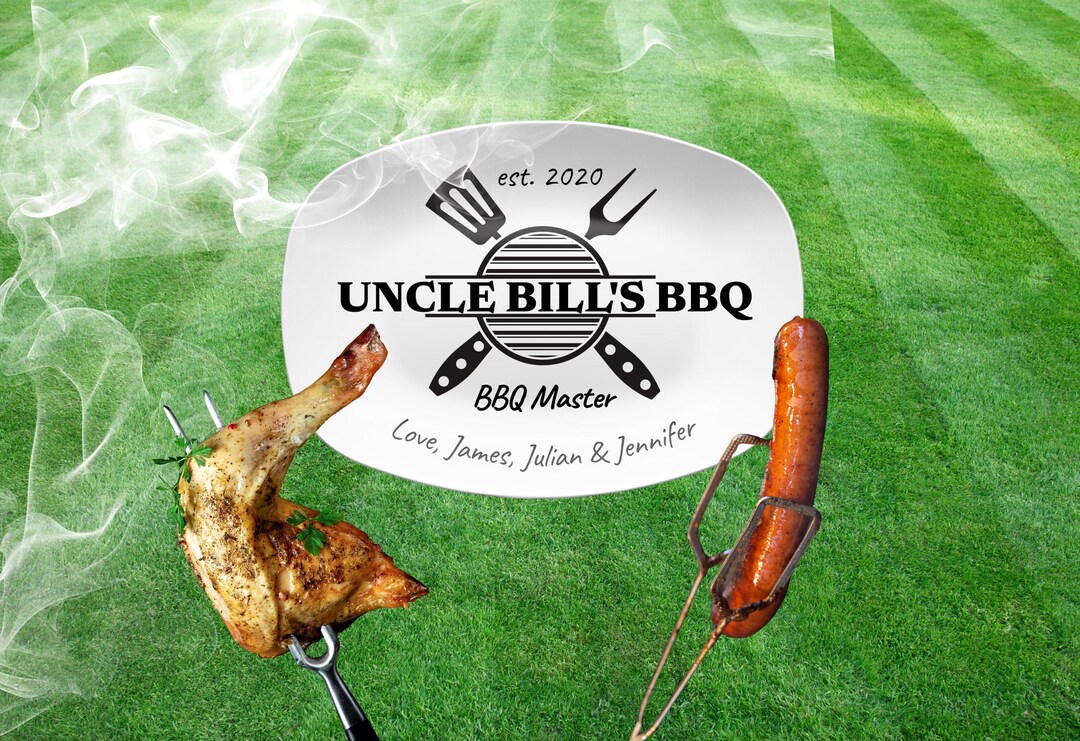Custom BBQ Platter for Uncle, Grill Master Gift, Uncle Gift, Brother-in ...