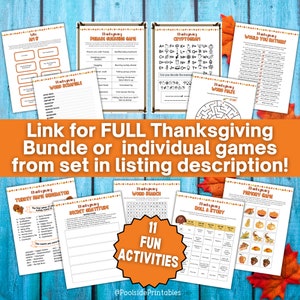 Thanksgiving Phrase Guessing Game, Thanksgiving Drawing Game ...