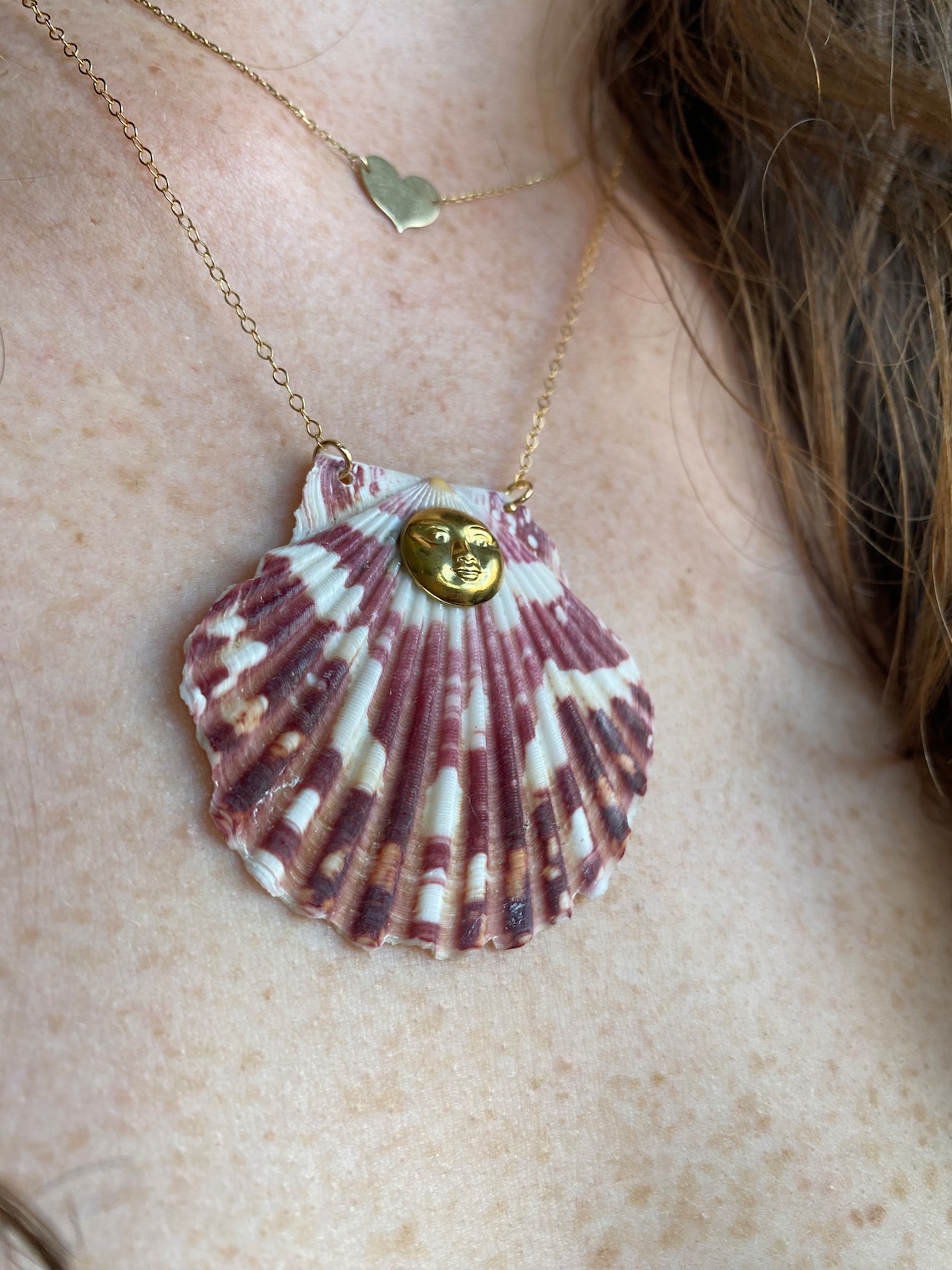 MERMAIDCORE Shell Goddess Necklace Renaissance Faire Statement Beachy ...