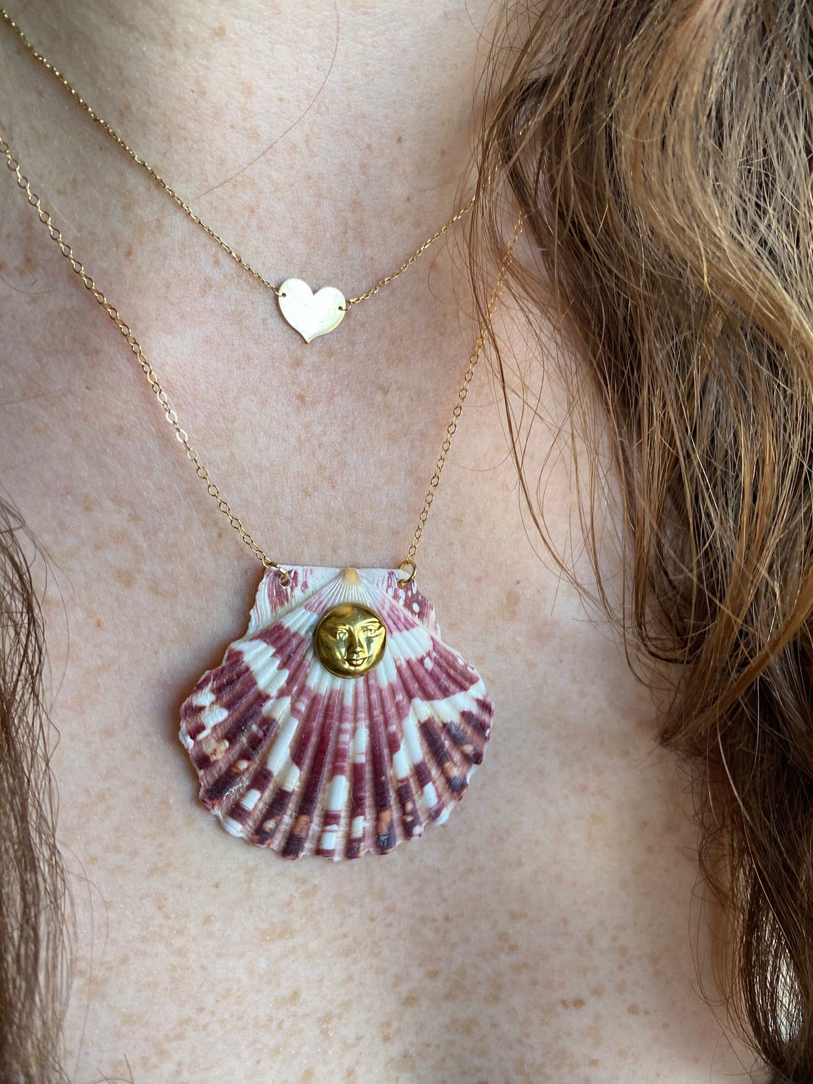 MERMAIDCORE Shell Goddess Necklace Renaissance Faire Statement Beachy ...