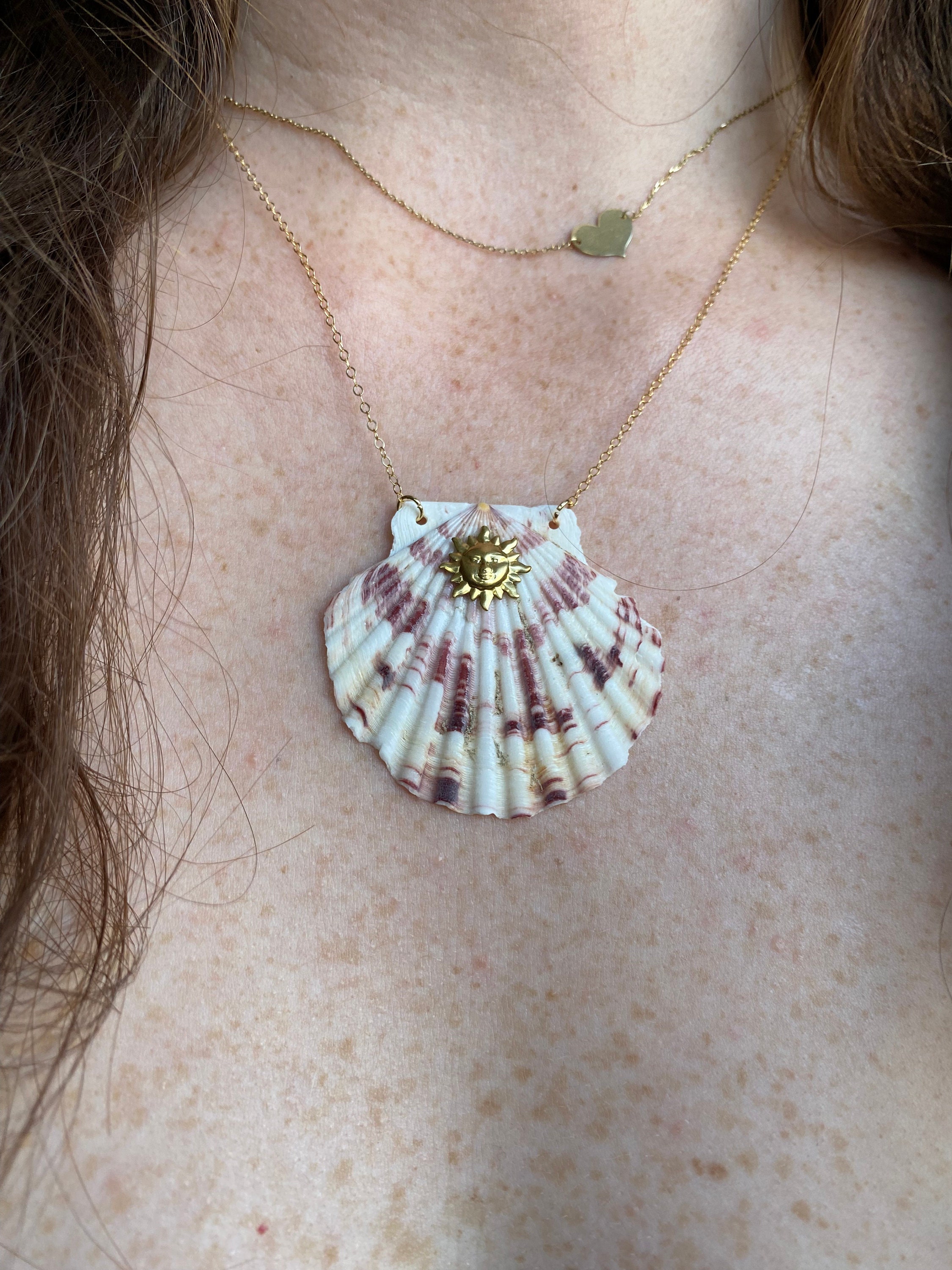 MERMAIDCORE Shell Goddess Necklace Renaissance Faire Statement Beachy ...