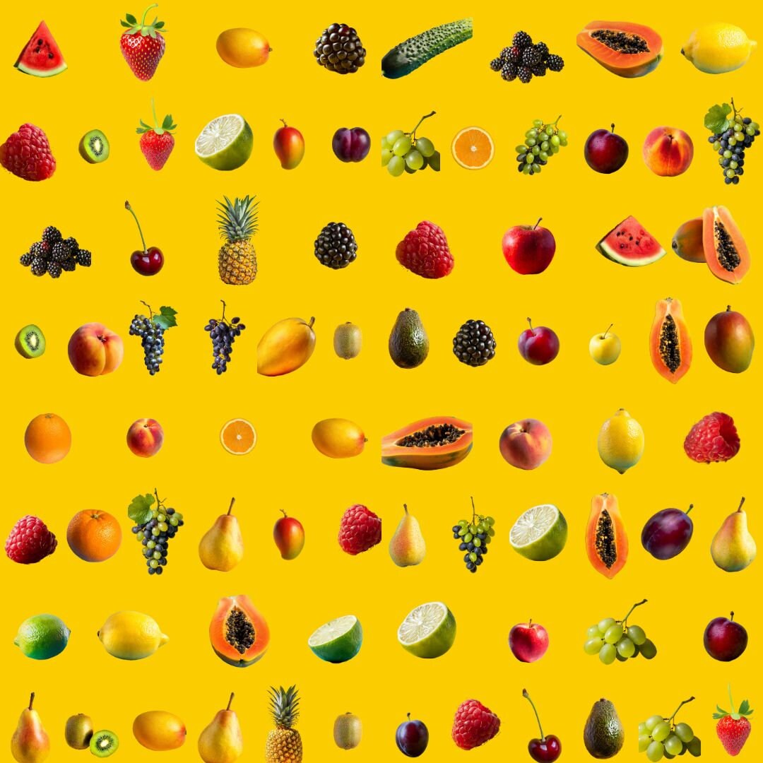 Fruits Clipart Fruits Bundle Commercial Use High Quality Transparent ...