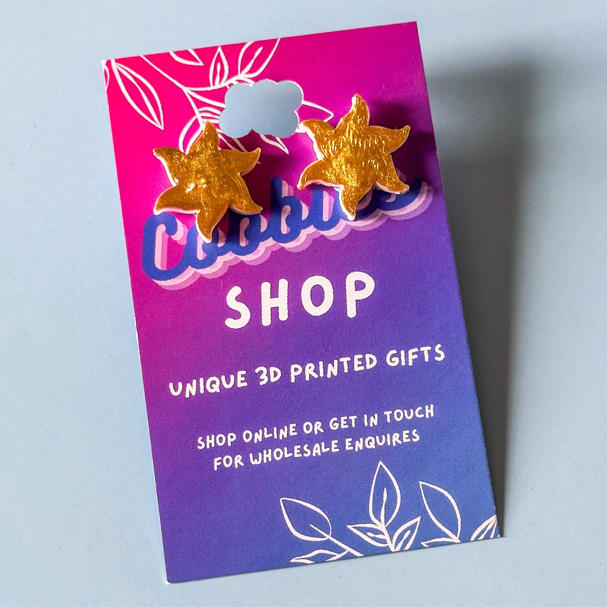 3D Printed Stud Earrings - 3D Printed Light and Colourful Earrings ...