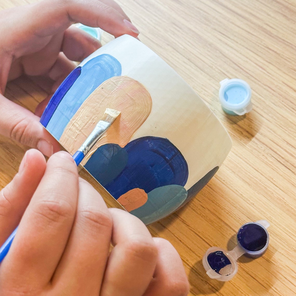 Plant Pot Painting Set, Paint Your Own Pot! Paints and Brush Included ...